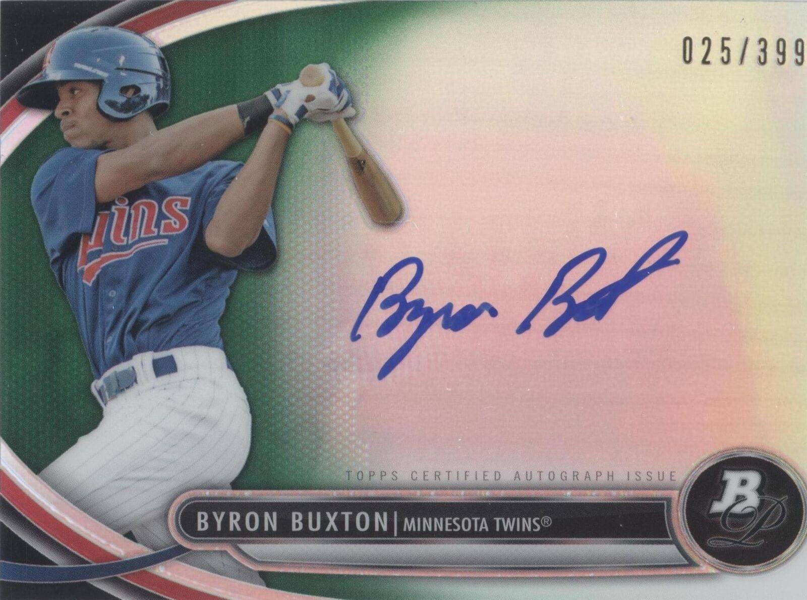 2013 Bowman Platinum - Autographed Prospects Byron Buxton #BPAP-BB ...
