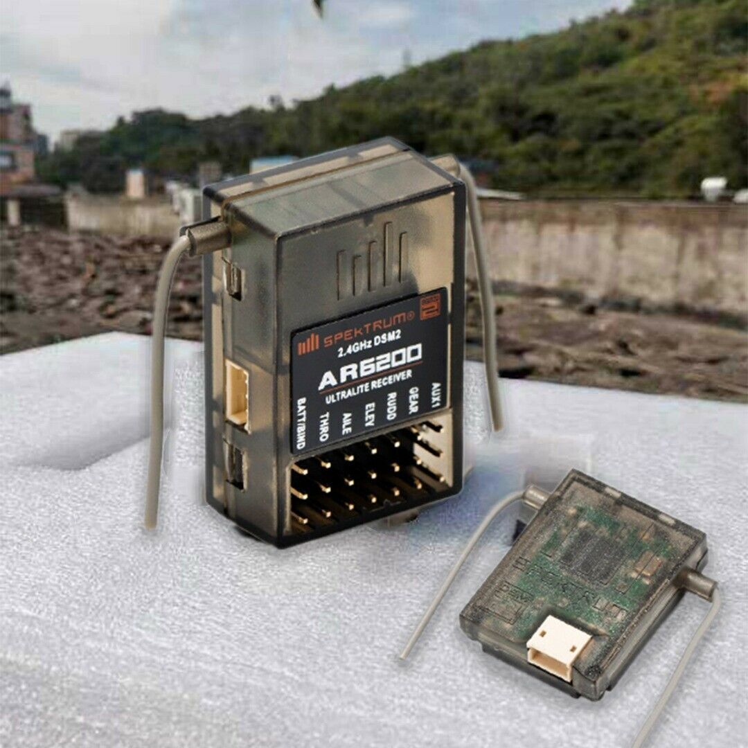 2.4G 3.5V-9.6V AR6200 Receiver + Satellite For Spektrum Spek Generic ...