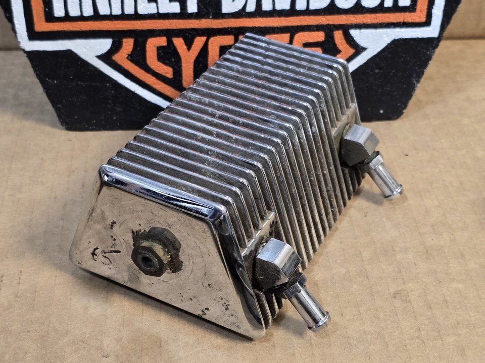 HARLEY CHOPPER ENGINE OIL COOLER FILTER KNUCKLEHEAD FLATHEAD PANHEAD ...