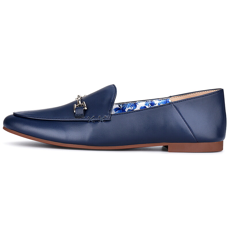 Womens Leather Penny Loafers Fashion Slip on Driving Flats Casual ...