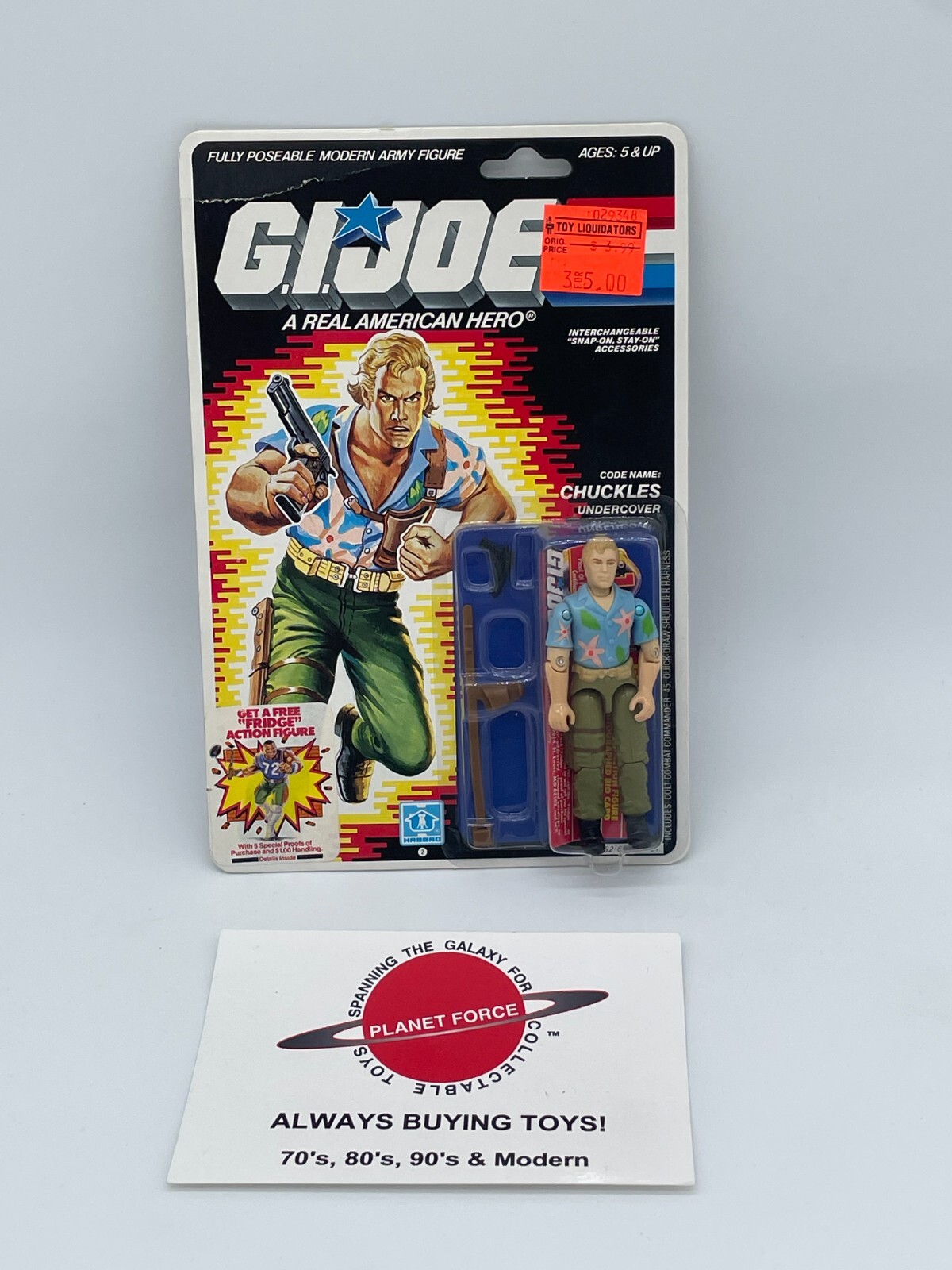 1987 Chuckles MOC GI Joe Figure w/ The Fridge Offer NEW | eBay