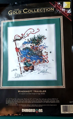 Dimensions Gold Collection Cross Stitch Kit #8477 Windswept Traveler ...