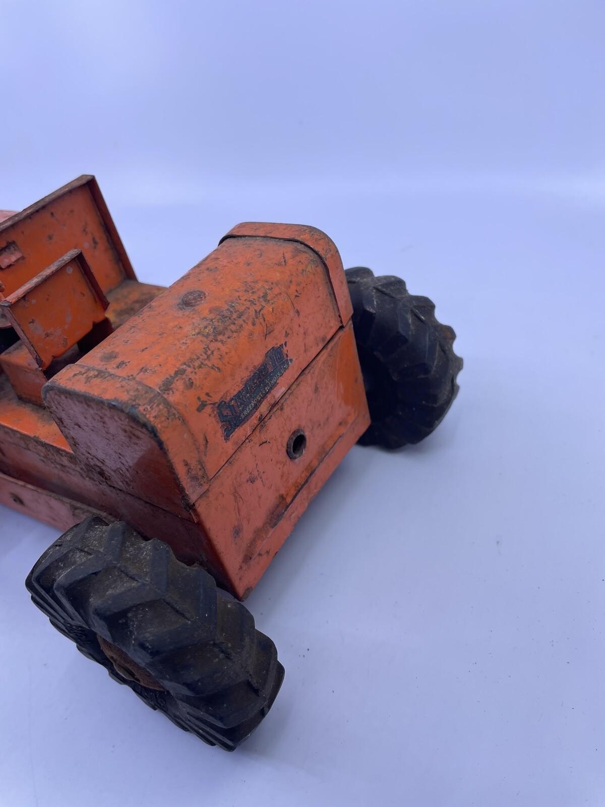 Structo toy trucks vintage End Loader, Pressed steel tractor ...