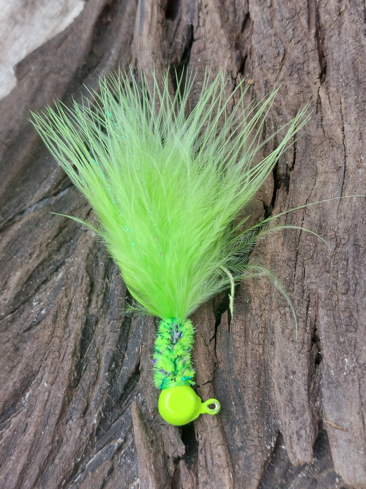 ( Mean Green ) BackLash Fishing 1/16 Oz Custom Marabou Jig. | eBay
