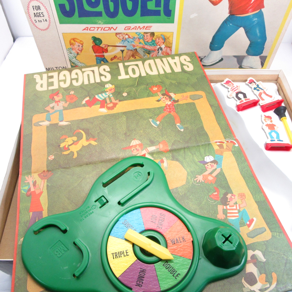 Sandlot Slugger Plastic Action Game 1968 Milton Bradley Vintage Retro ...
