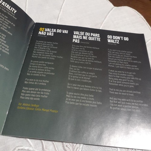 Ant Nio Zambujo Rua Da Emenda Fado Singer | eBay