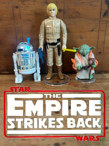 1980 Kenner Bespin Fatigues Luke Skywalker Yoda R2-D2 sensor scope Star ...