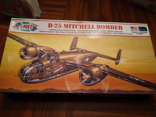Atlantis B-25 Mitchell Bomber Model Kit H216 (24-122) | eBay