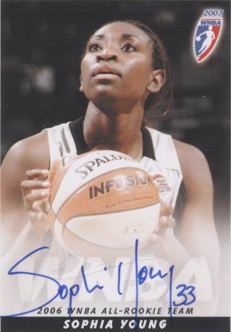 2007 Rittenhouse WNBA - Autographs All-Rookie Team Sophia Young (AU ...