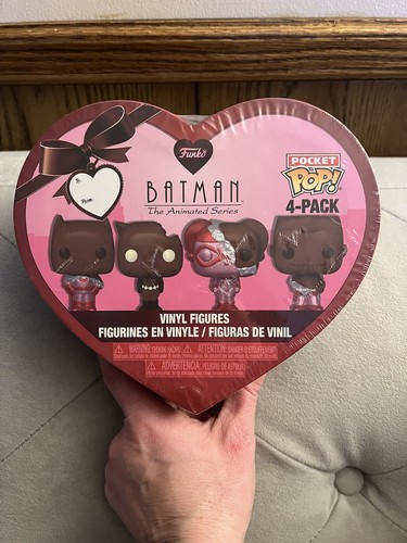 Funko Pocket POP DC BATMAN Valentine SET 4 Chocolate Color Vinyl Figure ...