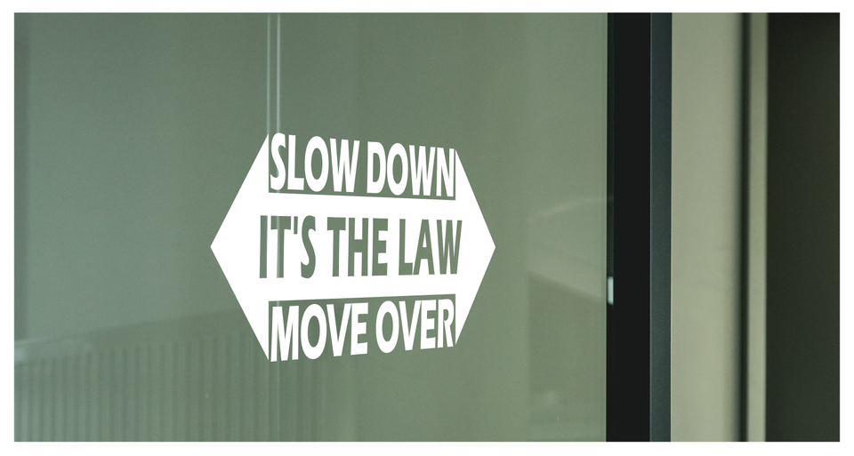 Slow Down Move Over Decal – High-Performance Vinyl Safety Sticker for ...