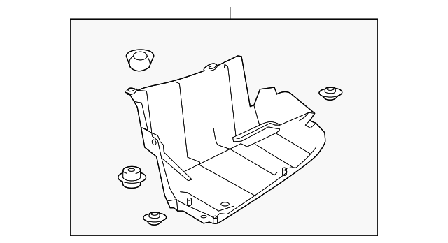 Toyota 587240E060 Genuine OEM Side Cover for sale online | eBay
