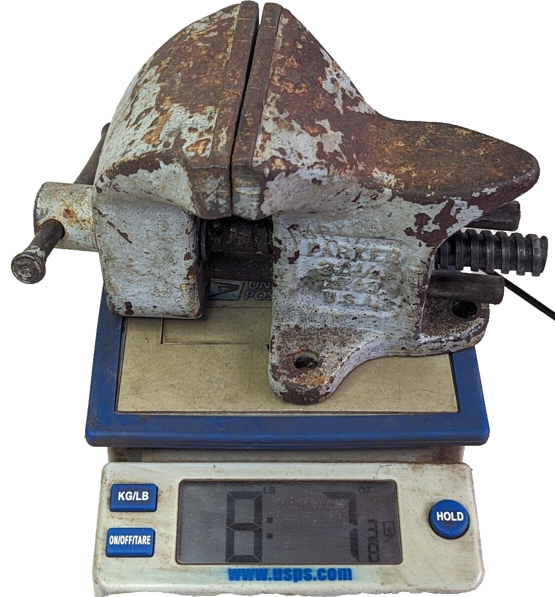 Vintage rare Small Bench Vise PARKER 32-1/2 ~ FOR RESTORATION | eBay