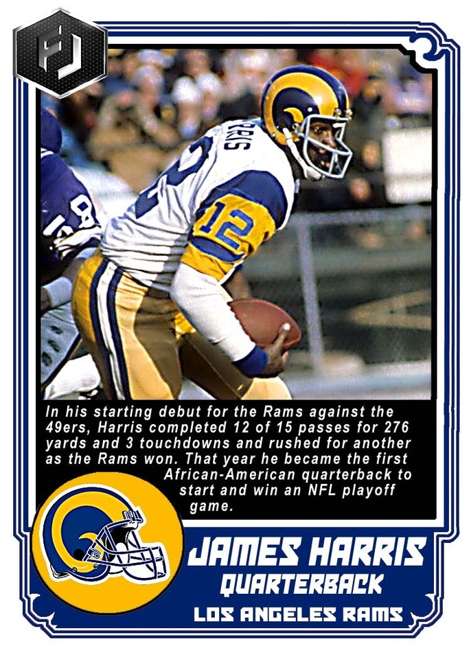 ACEO JAMES HARRIS LOS ANGELES RAMS CUSTOM HAND MADE ART CARD | eBay