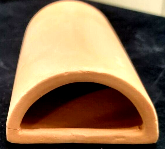 Pleco Log Cave Ceramic Terracotta Catfish D Cave log 13x6.5x3.5cm ...