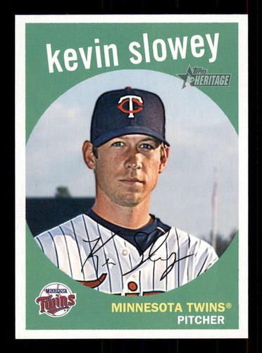 2008 Topps Heritage High Numbers #687 Kevin Slowey (SP/Short Print ...