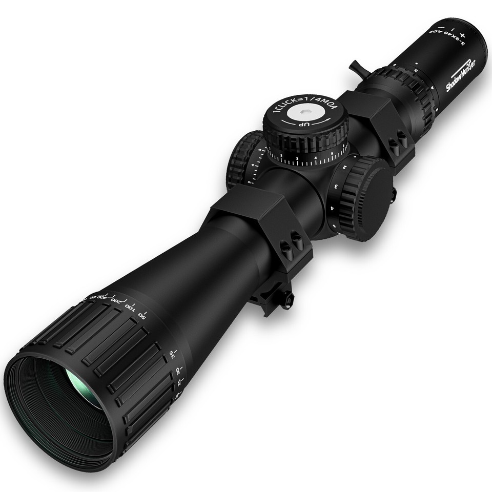 3-9x40 Rifle Scope with Mil-Dot Reticle, Zero Reset and Pull-Lock ...
