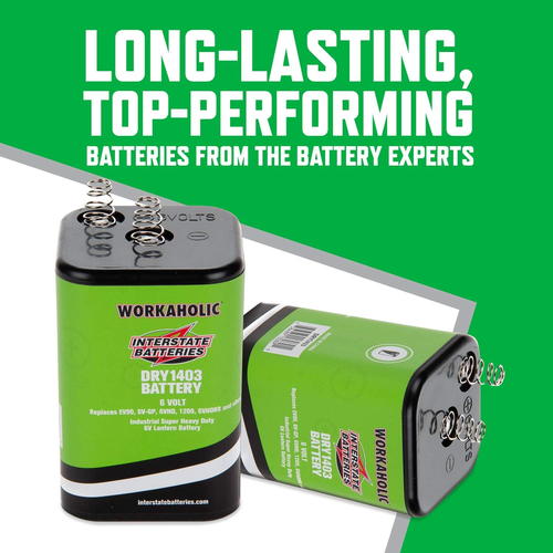 Interstate Batteries 6V HD Lantern Flashlight Battery (6-Pack) 6 Volt ...