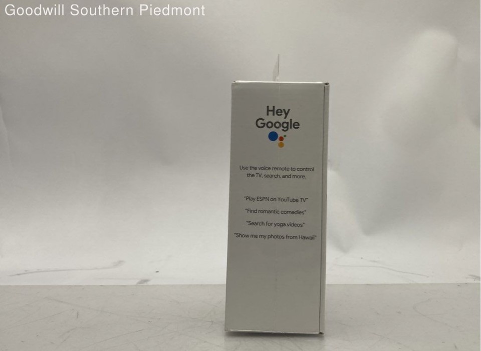 Google Chromecast with Google TV 4K Media Streamer - Snow White - New ...