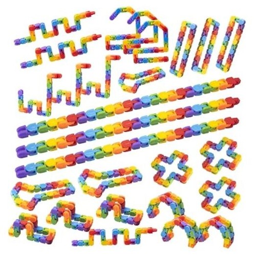 30pcs Rainbow Party Favors , Bulk Wacky Track Fidgets Toys Snap and ...