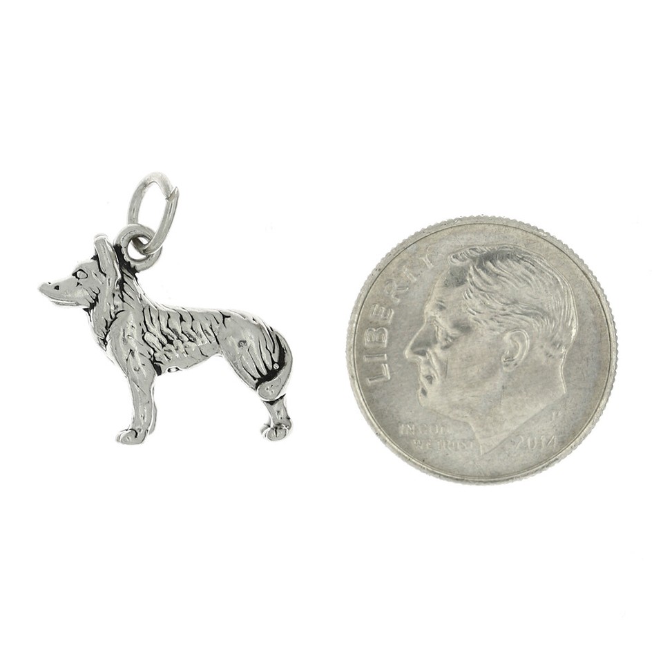 Sterling Silver Husky Sled Dog Charm or Pendant | eBay