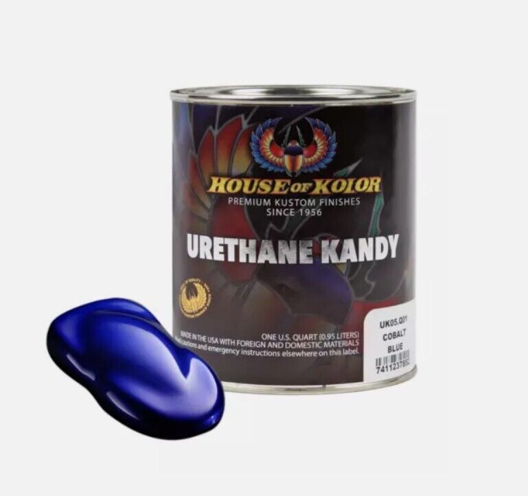 House of Kolor UK05-Q01 Cobalt Blue Urethane Automotive Kandy Kolor ...