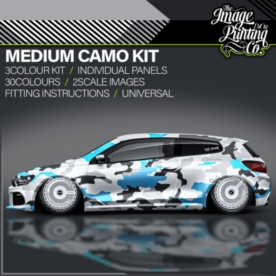 UNIVERSAL CLASSIC Full Car Camo Decal Kit I Stance I Camouflage Vinyl ...