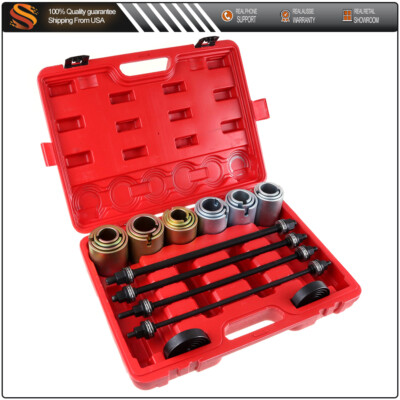 26x Universal Press Pull Sleeve Kit Bush Bearing Removal Insertion Tool ...