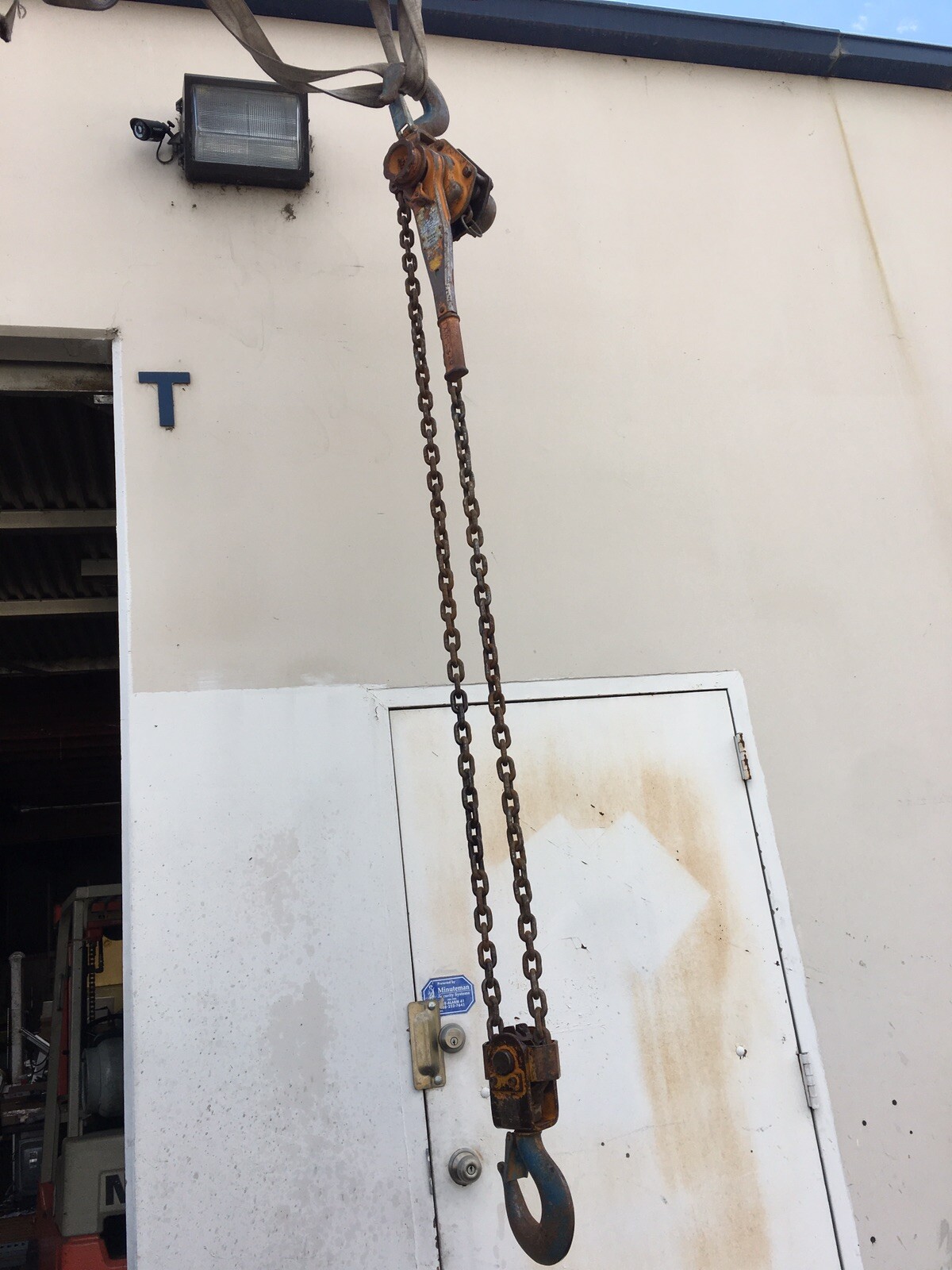 Beebe LH1200 Roustabout 6 Ton Lever Chain Hoist 5 Ft. Lift Made In USA ...