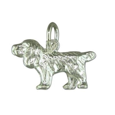 Sterling Silver Spaniel Dog Charm | eBay