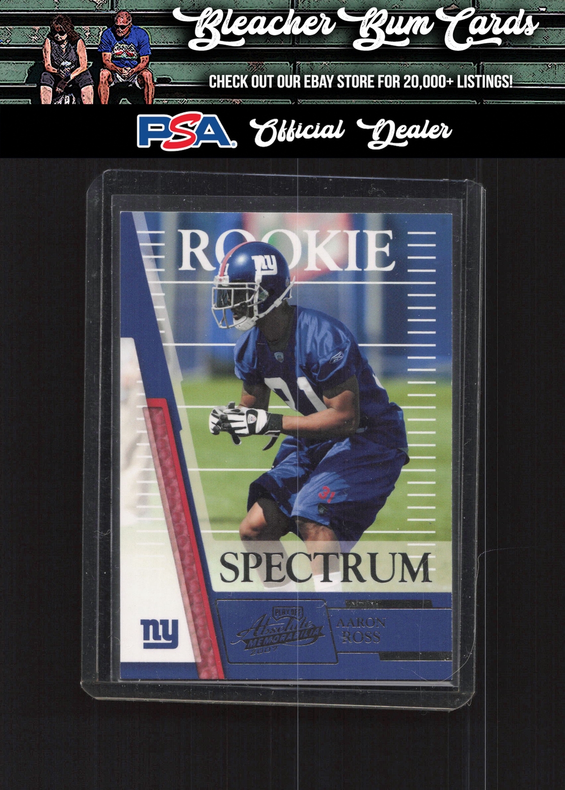 2007 Playoff Absolute Memorabilia 201 Aaron Ross Spectrum Silver /100 ...