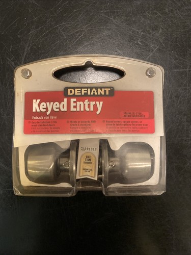 Defiant Brandywine Single Cylinder Stainless-Steel Entry Knob | eBay