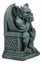 Stoic Gothic Notre Dame Thinker Gargoyle Sitting On The Throne Statue ...
