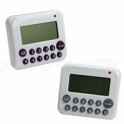 USA Timer Digital Large LCD Kitchen Cooking Count Down Up Clock 99 ...