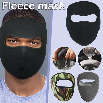 Winter Full Face Mask Thermal Fleece Face Cover Neck Warmer Windproof ...