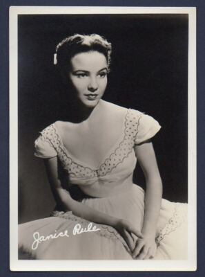 JANICE RULE actress early portrait ORIG FAN PHOTO DBW 5x7 printed ...