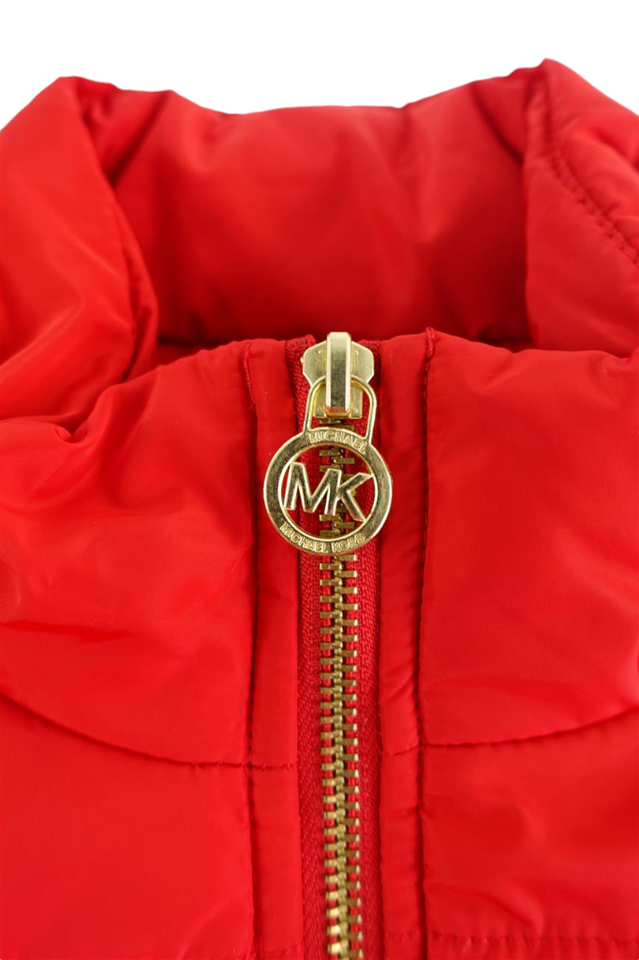 Michael Kors NEW Quilted Red Vest Womens Medium Sleeveless Puffer ...