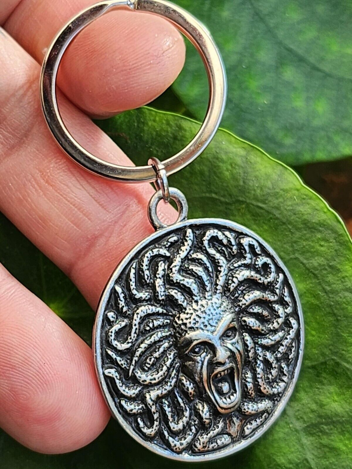 Medusa Keyring Goddess Curse Queen of Protection Greek Gorgon Keyring ...