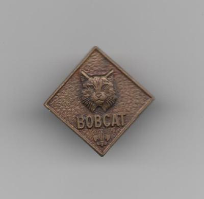 3rd Issue Bobcat Pin, Square Diamond Shape (1972 +), Clutch Pin ...