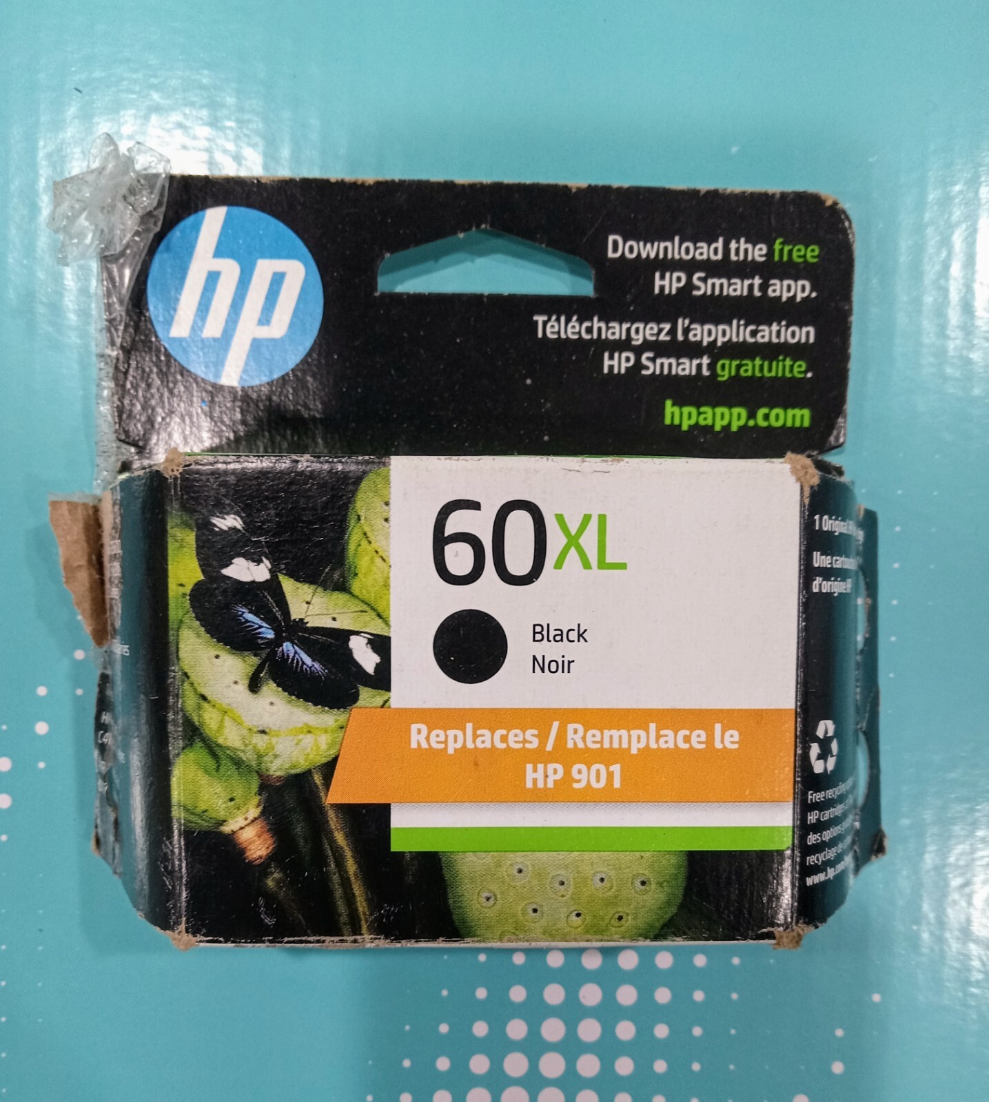 HP 60XL Black High-Yield Ink Cartridge | eBay