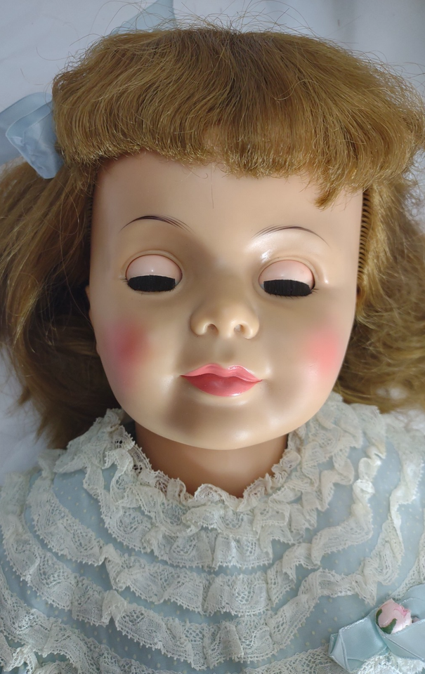 Vtg 1950s Ideal PATTI PLAYPAL Doll 35” G-35 Ideal Brown Hair Blue Eyes ...