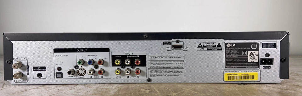LG RC897T DVD/VCR COMBO RECORDER / PLAYER (NO REMOTE) - (FOR PARTS) | eBay