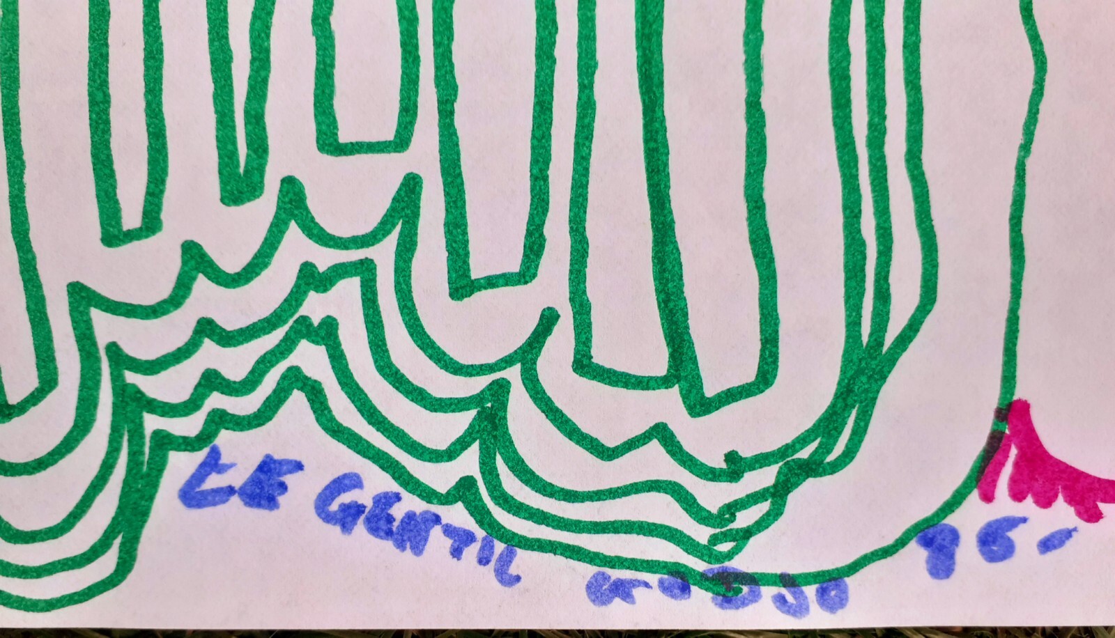 Dessin Signé Jean Louis Godjo Technique Mixte Sur Papier Figuration ...