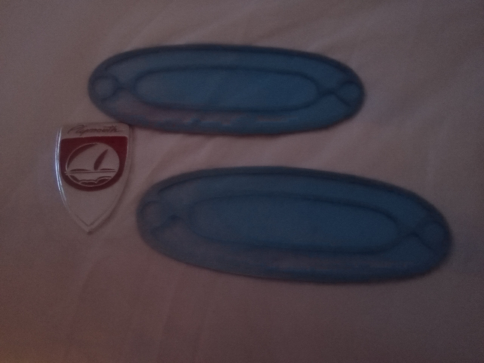 Plymouth Prowler Hood Emblem PLUS Light Trim Chrome Bezels PLYMOUTH ...