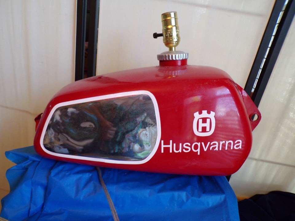 VTG Husqvarna 1974 CR 250 WR 250 MAG Repro Red Painted Steel Fuel Gas ...