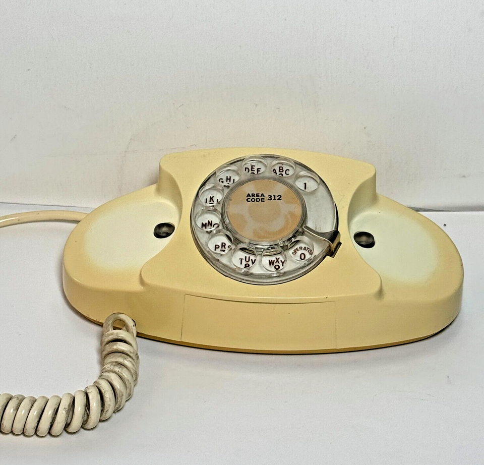 Vintage Rotary Princess Rotary Phone 701B Cream 1962 DATES MATCH Ext ...