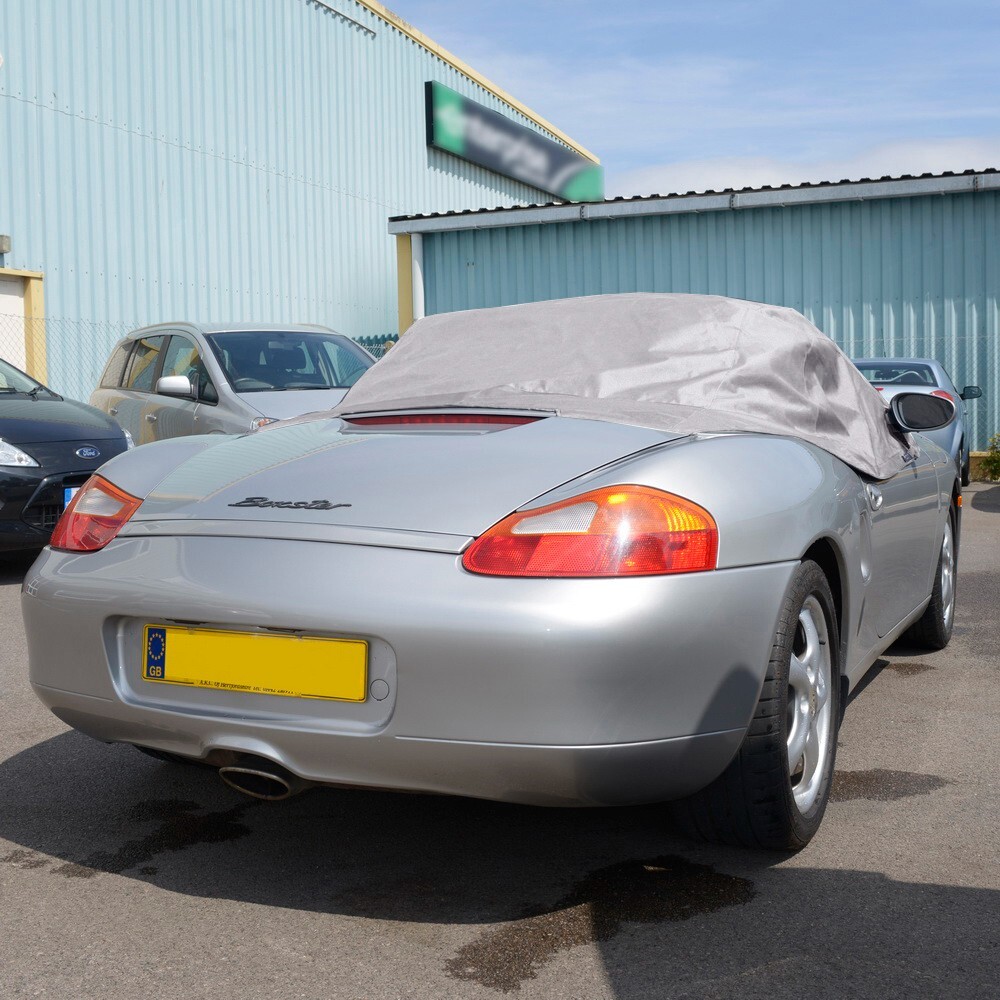 Porsche Boxster 986 Soft Top Roof Hood Half Cover 1996-2004 Grey - 145 ...