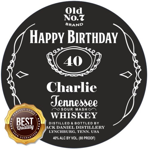 Whiskey Label Edible Cake Topper | Icing or Wafer Paper | eBay UK