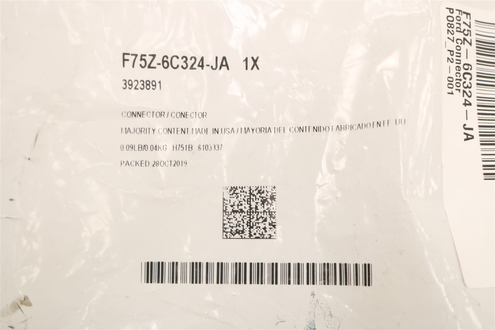 NEW OEM Ford PCV Valve Connector Hose F75Z-6C324-JA F150 F250 ...