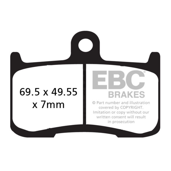 EBC FRONT Sintered Brake Pads FA347HH SUZUKI GSX-S 750 all models 2017 ...